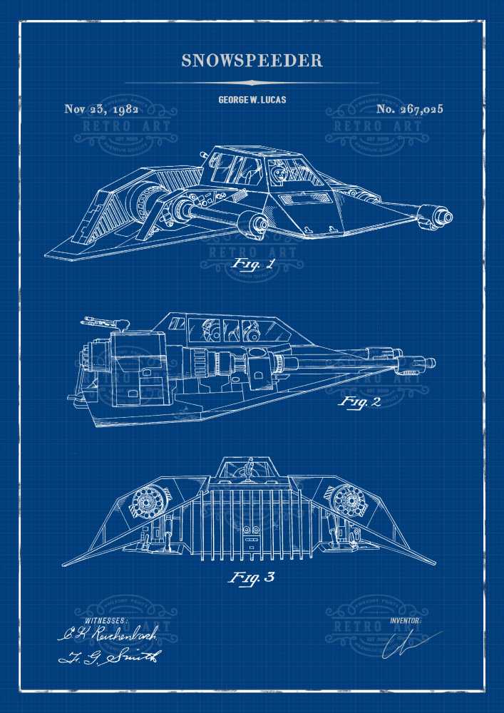Snowspeeder - Retro Art